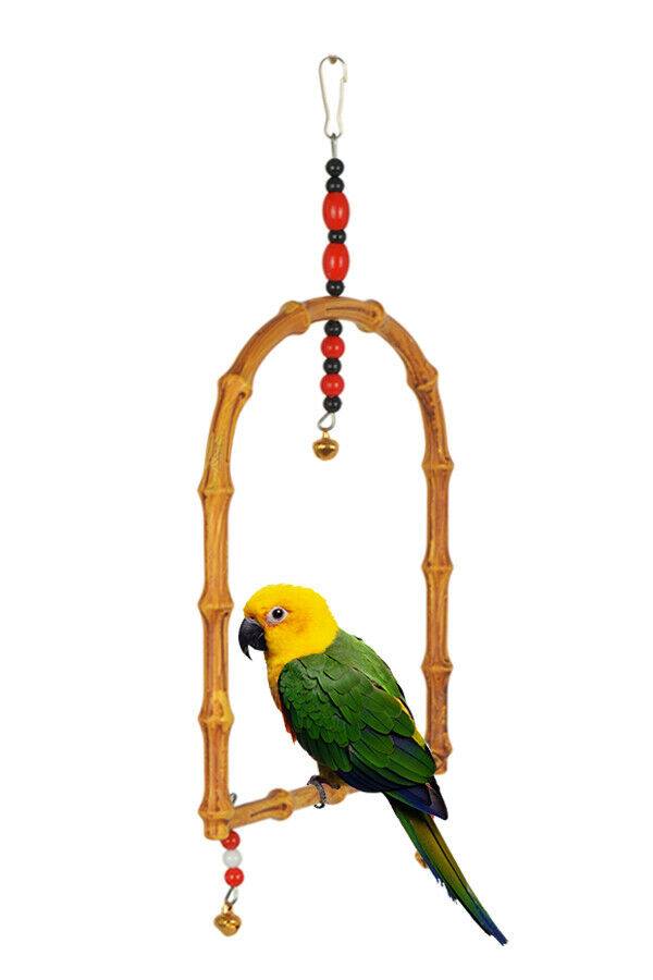 Bird Cage Swing Perch Bamboo Imitation BUY2 GET1 FREE - Pet Shop America